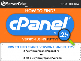 How to find cPanel Version using PuTTY? - ServerCake