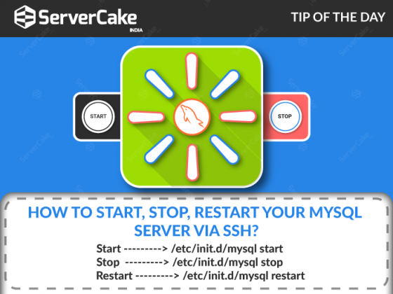 How to Start, Stop, Restart your MySQL Server via SSH? | ServerCake