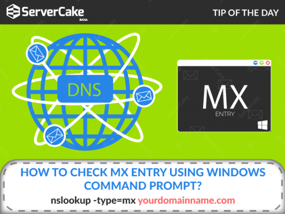 How to check MX Entry using Windows Command Prompt? | ServerCake