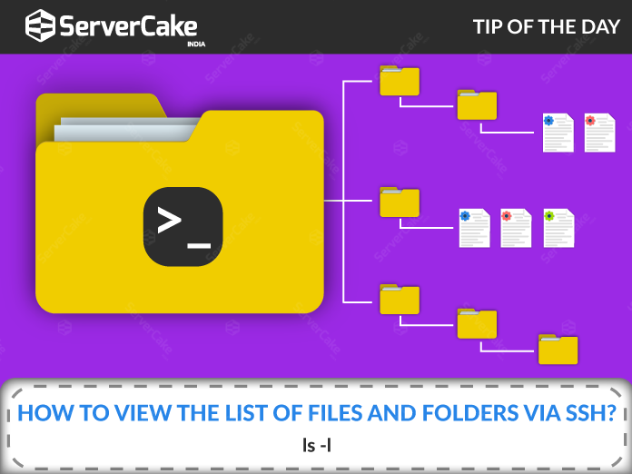 How to view the list of files and folders via SSH - ServerCake India