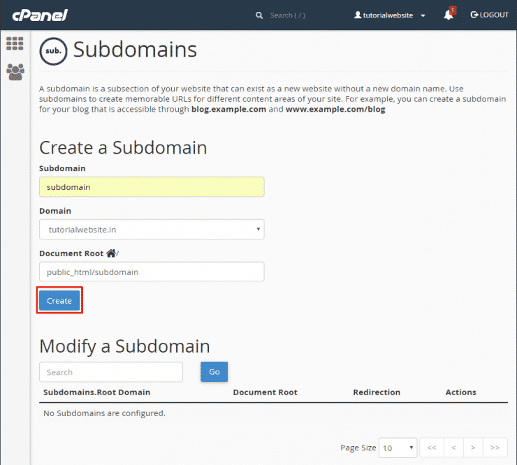 How to Create and Delete Subdomain in cPanel Server