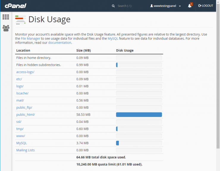 How To View Disk Usage On Cpanel Server Servercake