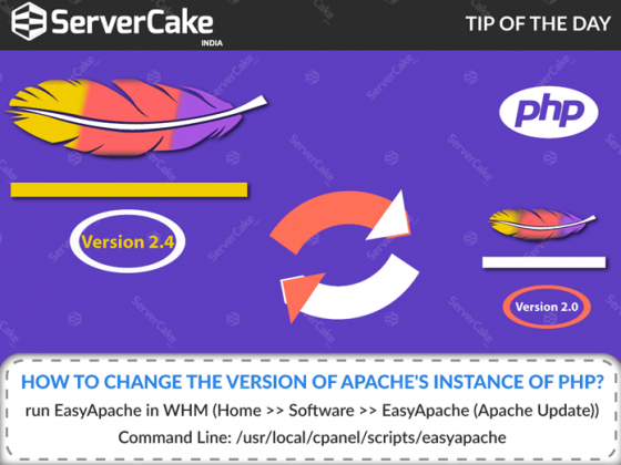 How to change Apache Version on cPanel server using SSH command?