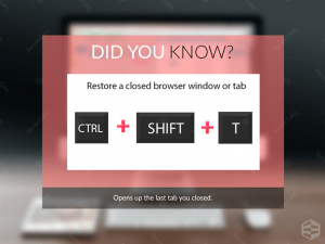 How to Restore a closed browser window or tab? - ServerCake