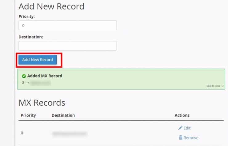 How to Add a New MX Record Using cPanel - ServerCake India