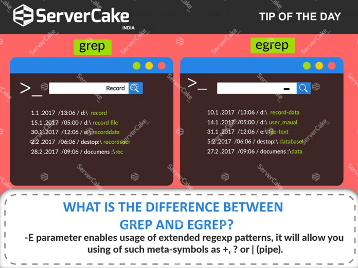 What Is The Difference Between Grep And Egrep ServerCake India