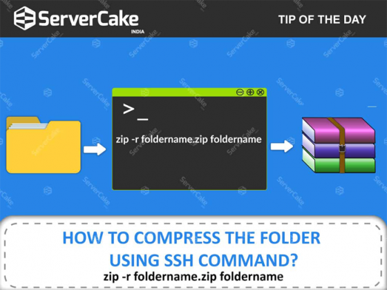 How to compress the folder using SSH? - ServerCake