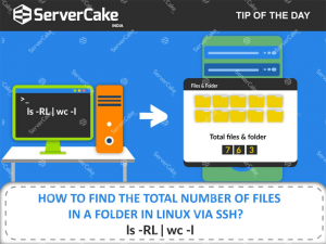 How to find the total number of files in a folder in linux via SSH ...