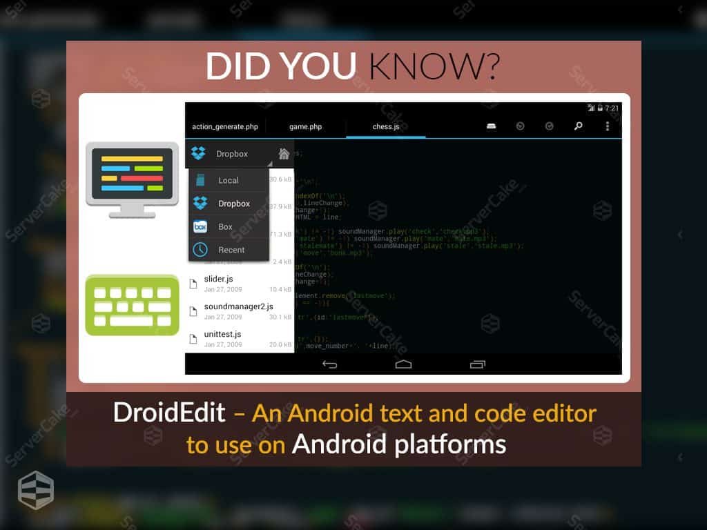 EditDroid - ServerCake