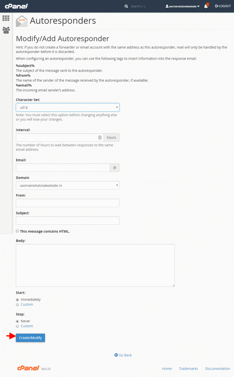 How To Setup An Email Autoresponder In Cpanel Servercake