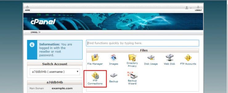 How to Manage FTP Connections in cPanel? - ServerCake