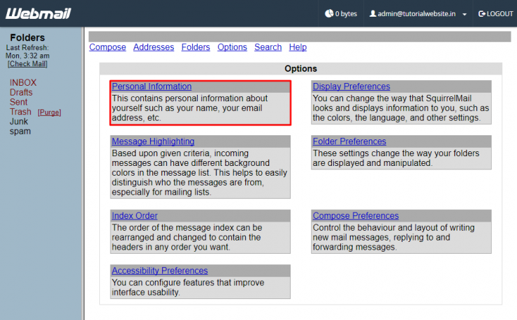 How To Create Email Signature In Squirrelmail Webmail Client