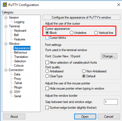 How to change Putty's Appearance? - ServerCake