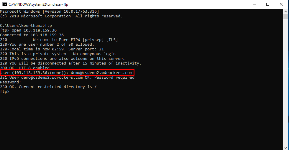 How To Use FTP From A Command Line ServerCake